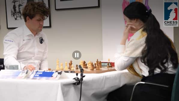 Magnus Carlsen feels ‘really lucky to survive’ against Zhu Jiner in ...