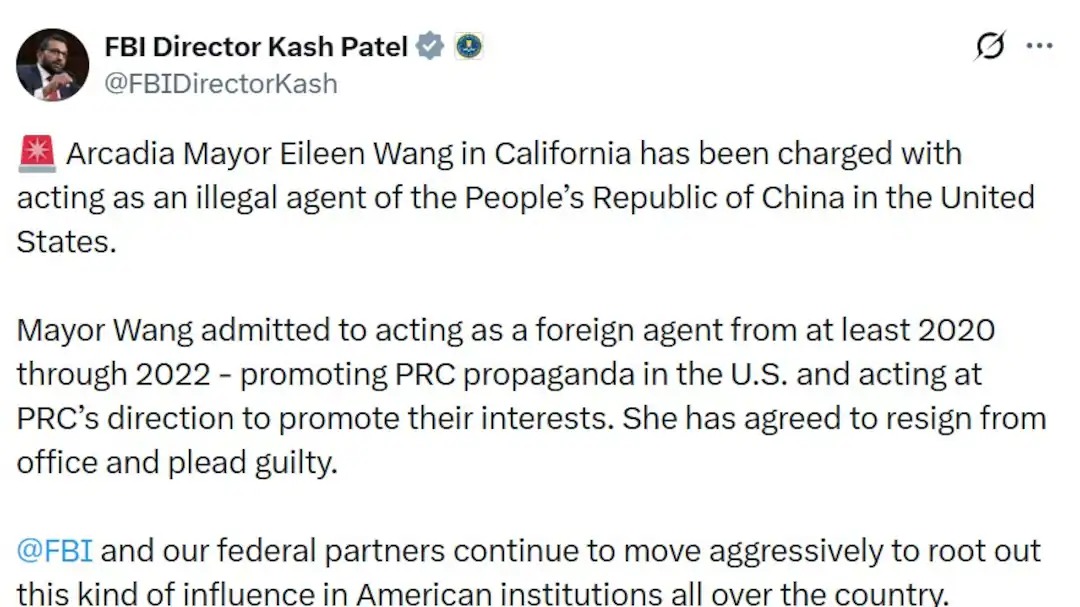 Who is Eileen Wang, mayor of California’s Arcadia, accused of being a ...