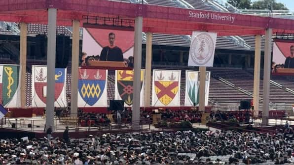 Sundar Pichai booed as hundreds walk out of Stanford graduation over ...