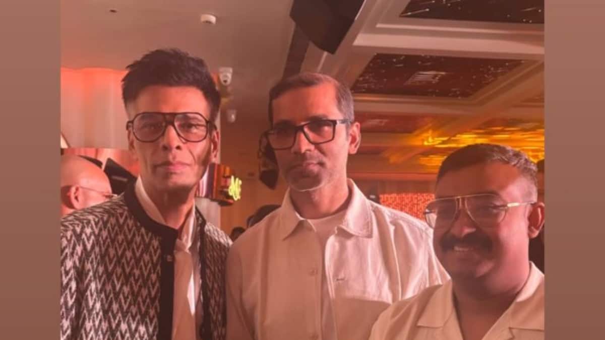 TVF's Arunabh Kumar and filmmaker Karan Johar meet at IIFA Connex ...