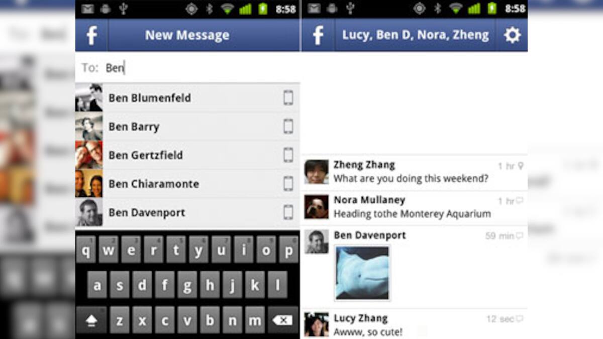Facebook's new mobile messenger takes on RIM's BBM – Firstpost