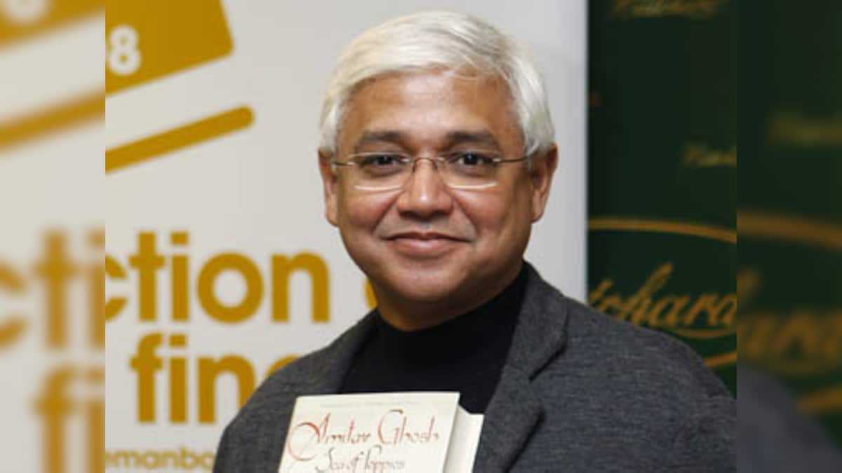 Amitav Ghosh, author of The Shadow Lines and Sea of Poppies, conferred ...