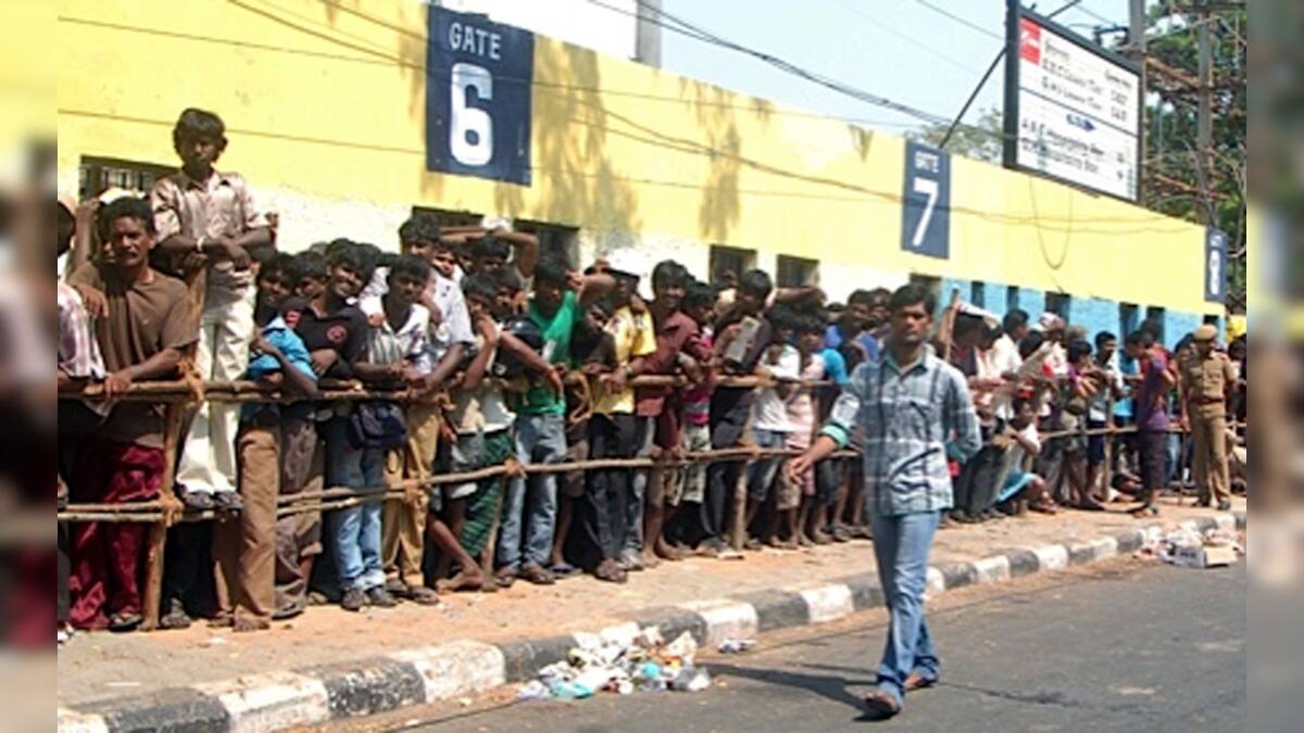 Images: IPL ticket sales begin in Chennai – Firstpost