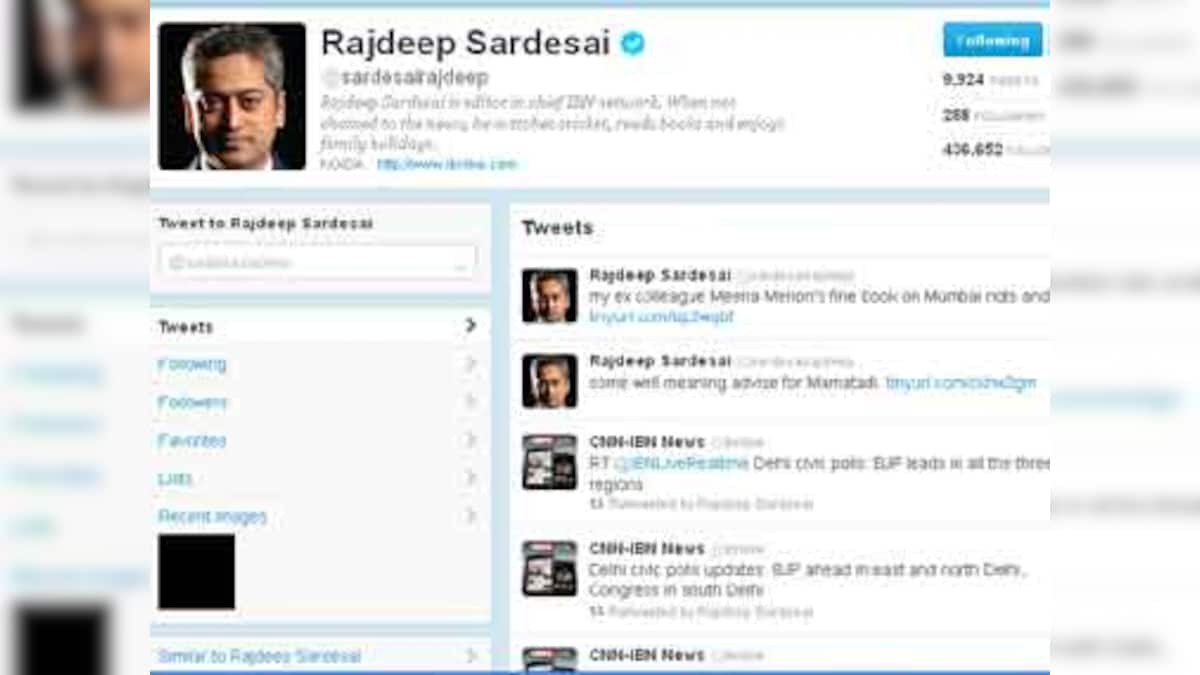 Rajdeep Sardesai not quite right on social media – Firstpost