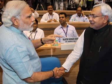 Nitish and Modi: a handshake rocks Bihar politics – Firstpost