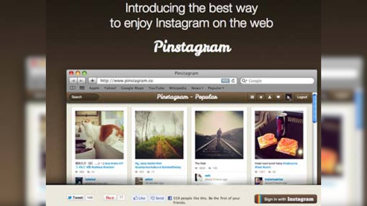 Instagram meets Pinterest, resulting in Pinstagram! – Firstpost