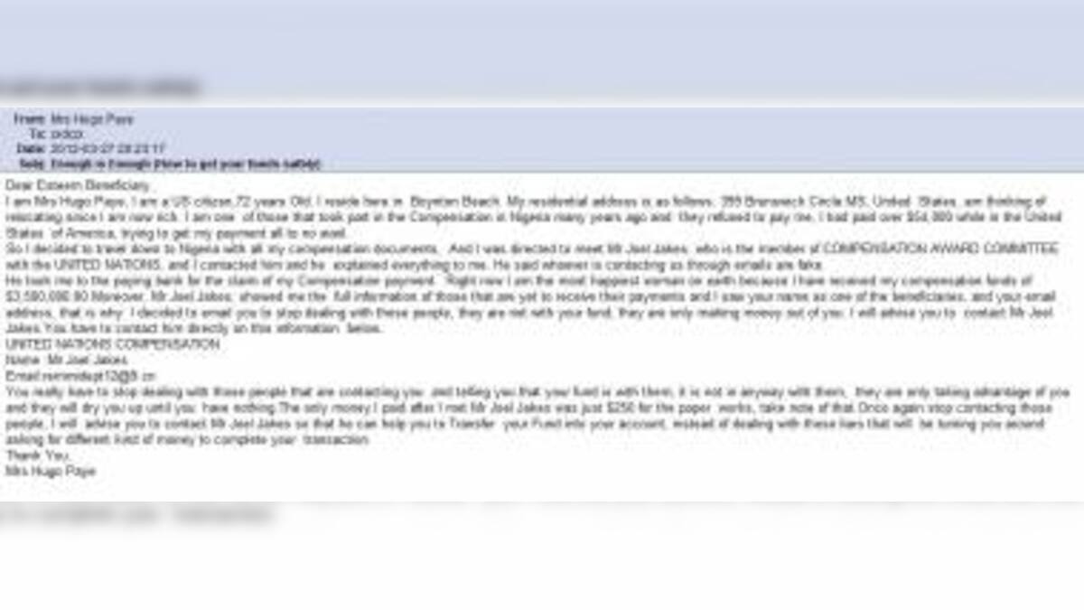 Combating The Nigerian Email Scam – Firstpost