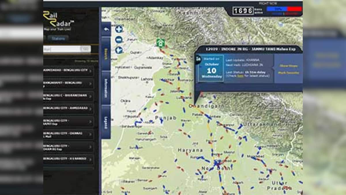 Track your train via RailRadar powered by Google Maps – Firstpost