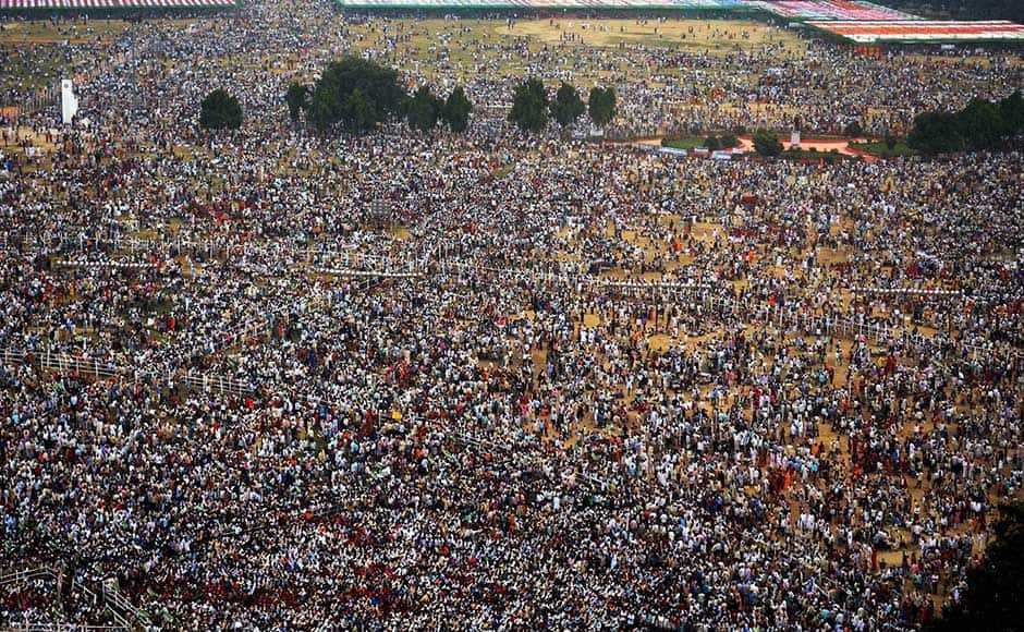 Congress Rally: What swelling crowds mean in Indian politics - Photos ...