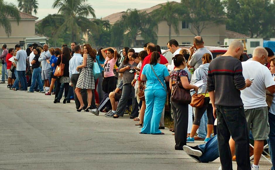 US 2012 Election Images: Long, long lines for voting -World News ...