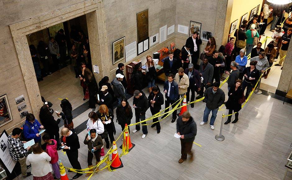 US 2012 Election Images: Long, long lines for voting -World News ...