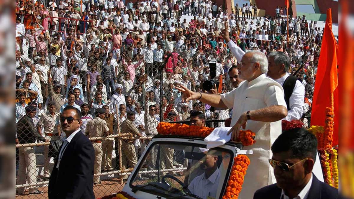 Images: Modi sworn in as CM of Gujarat for fourth time – Firstpost