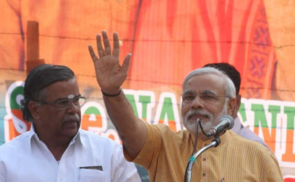 Images: Modi visits Chennai, is hailed 'future of India' – Firstpost