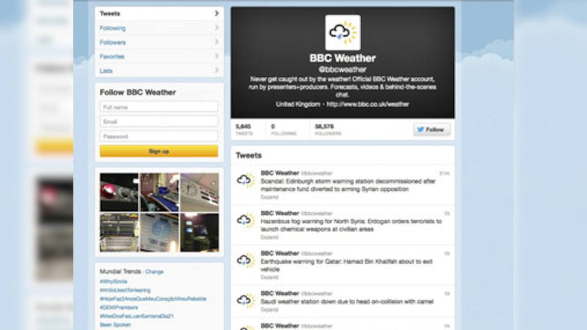 Syrian prez supporters hack BBC's Twitter account – Firstpost
