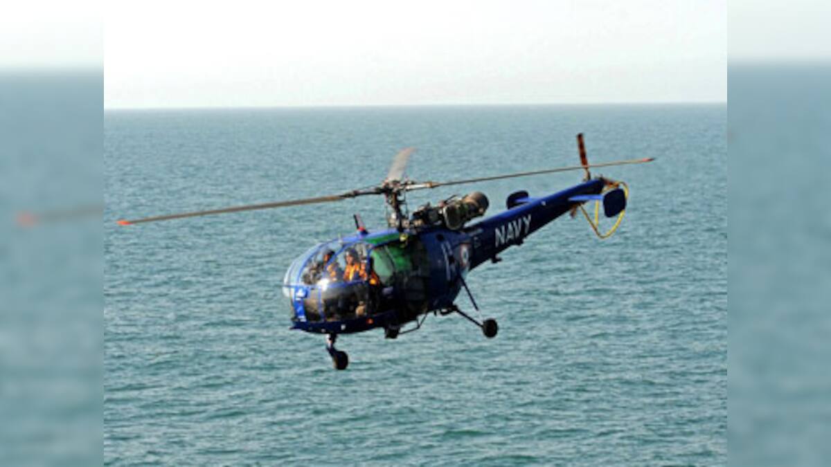 Indian Navy chopper makes emergency landing during routine sortie, crew ...