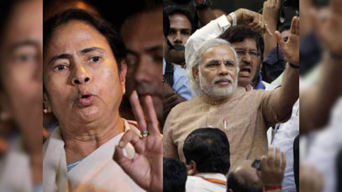 Modi cosies up to Mamata: Says Left, UPA destroying West Bengal – Firstpost
