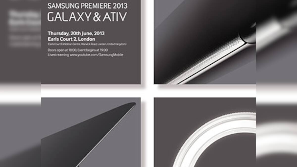 Samsung event on June 20 to launch new Galaxy, Ativ devices – Firstpost