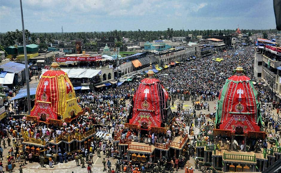 Photos: Narendra Modi pulls Jagannath Rath Yatra in Ahmedabad - Photos ...
