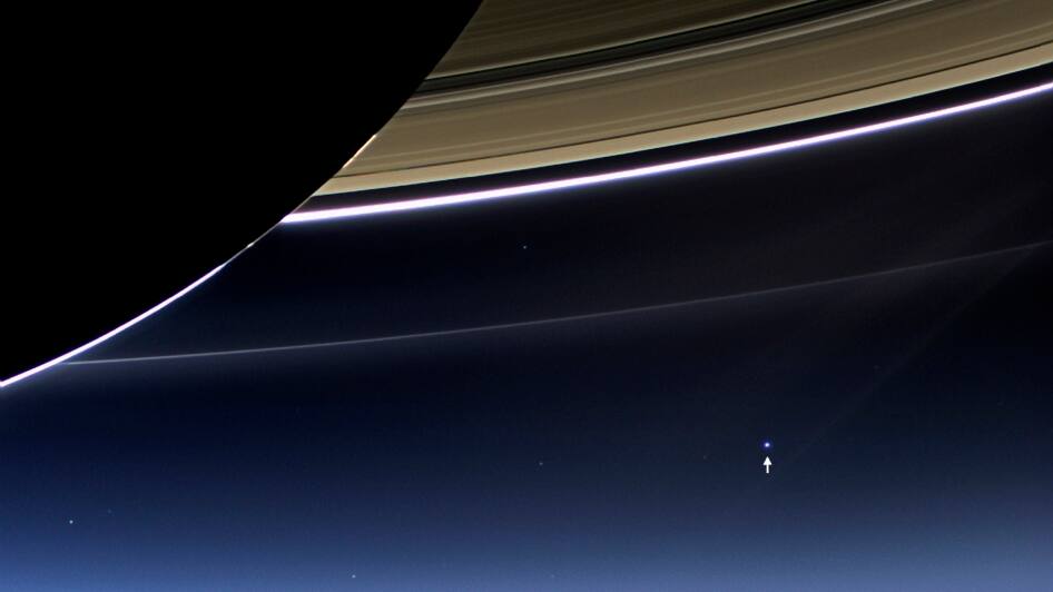 Stunning image: What Earth looks like from Saturn - Photos News , Firstpost