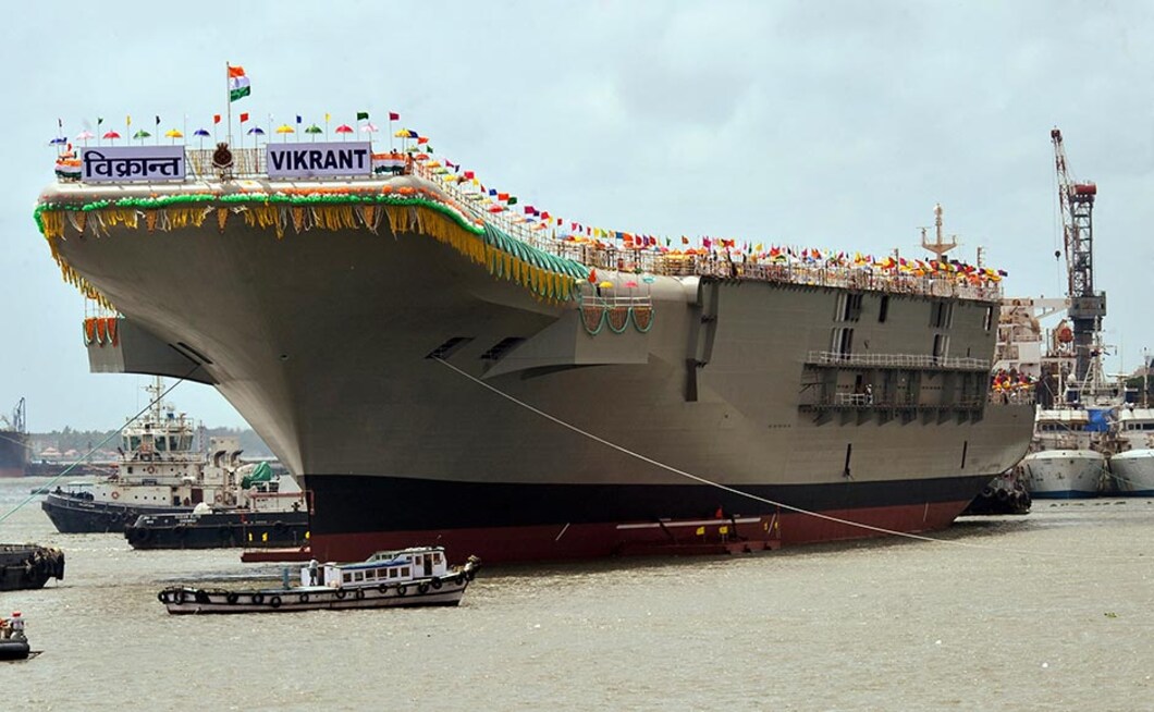Photos: India's first indigenous aircraft carrier INS Vikrant
