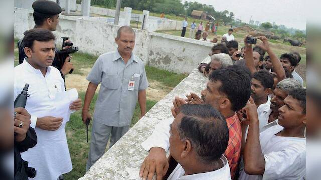 Photos: Akhilesh swoops down on Rae Bareli, sacks 2 officers in brief ...