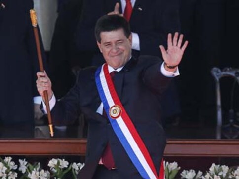 Paraguay's new president, Horacio Cartes, takes office-World News ...
