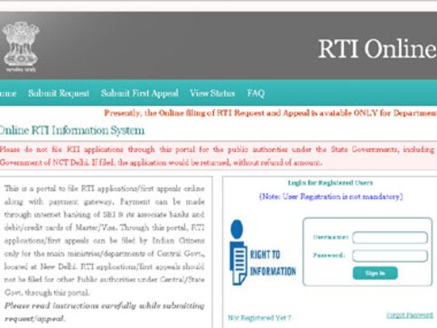 Portal to file RTI applications, pay fee online launched today -India ...