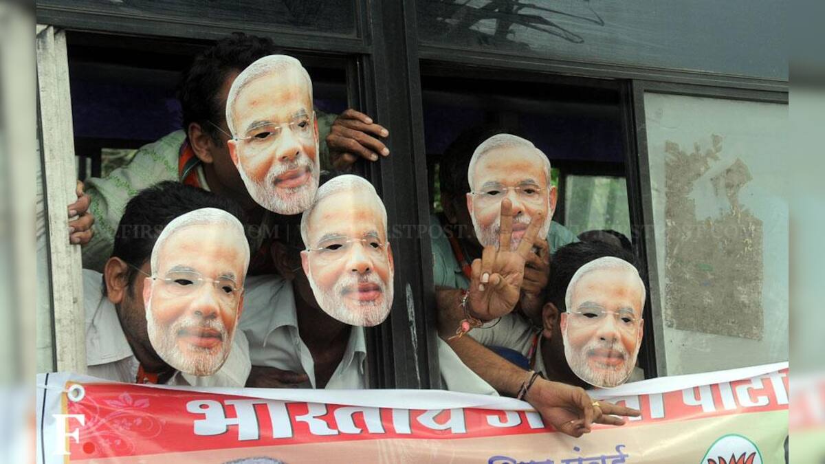 Photos: Narendra Modi's special welcome in Mumbai – Firstpost