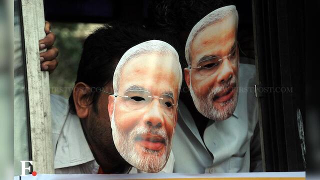Photos: Narendra Modi's special welcome in Mumbai – Firstpost