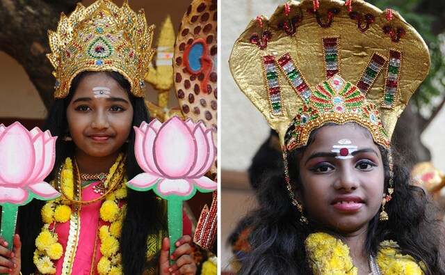 Photos: Children celebrate Durga Puja by dressing up as the goddess ...