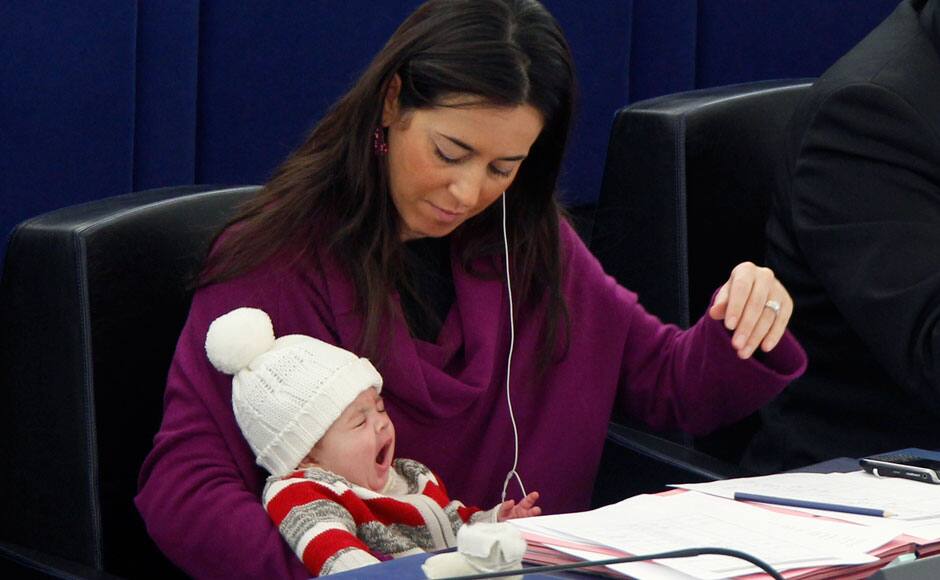 Check out the 3-year-old attending European Parliament – Firstpost