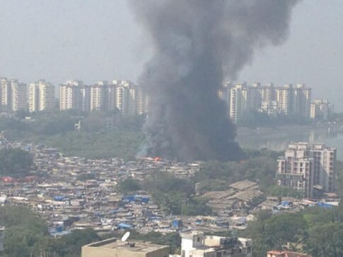 Fire in slum area near Wadala in Mumbai-India News , Firstpost