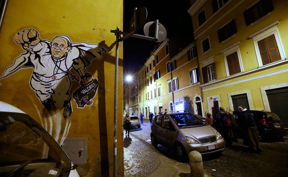 Pope Francis as 'SuperPope' in Rome - Photos News , Firstpost