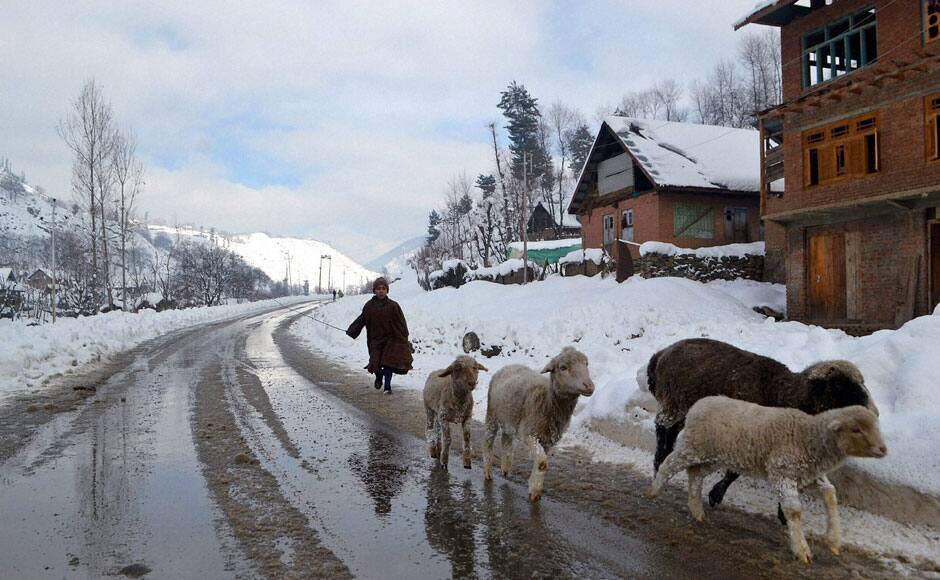 Photos: Fresh snowfall in Kashmir Valley; temperature drops further ...