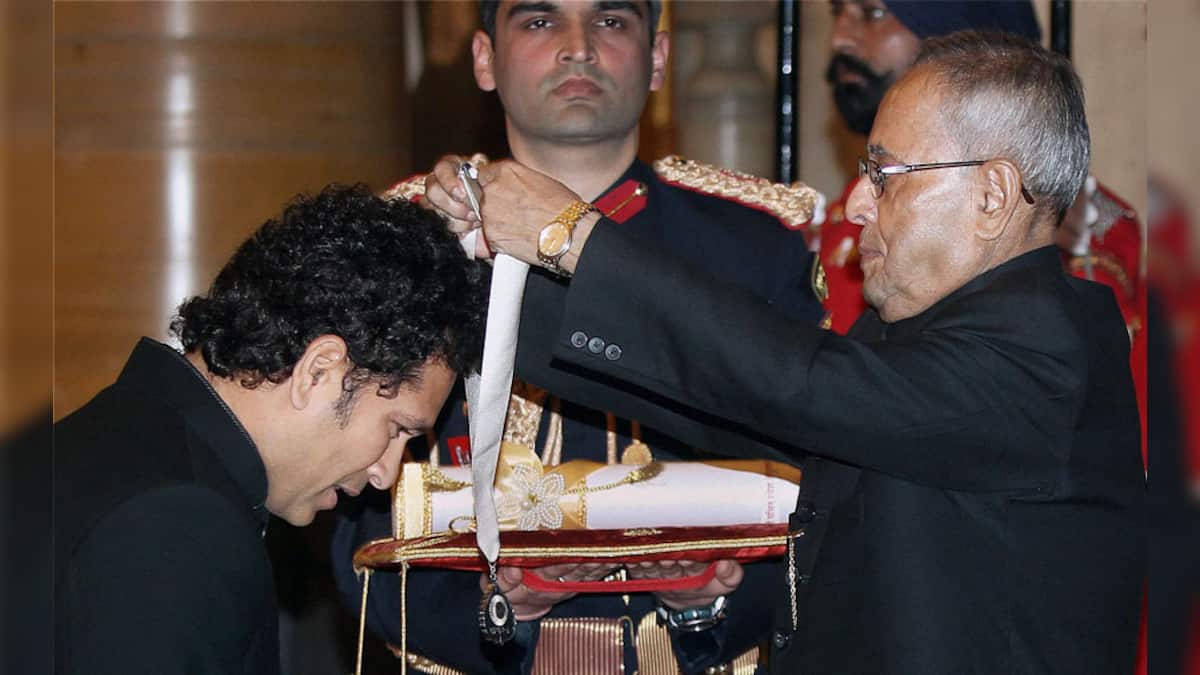 Photos: Sachin, CNR Rao presented with Bharat Ratna – Firstpost