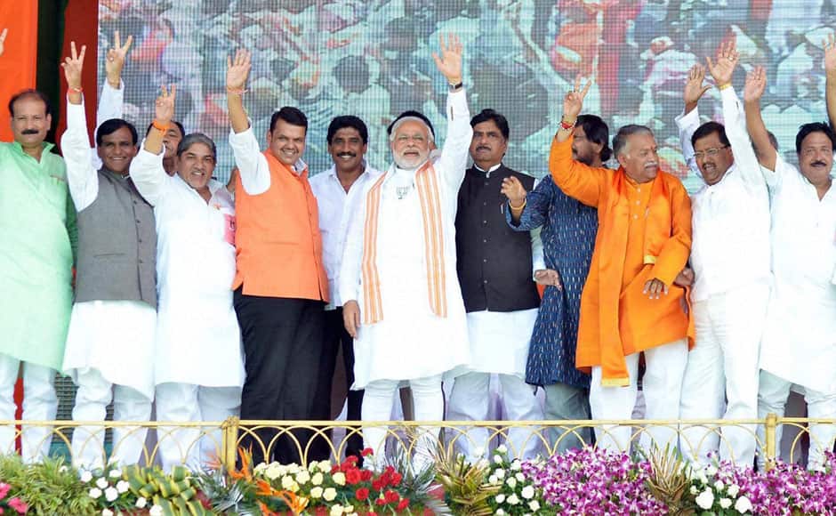 Photos: Modi takes on Chavan, Sharad Pawar during Maharashtra rallies ...