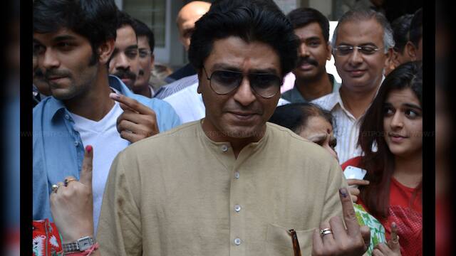 Photos: MNS chief Raj Thackeray goes to vote along with family – Firstpost