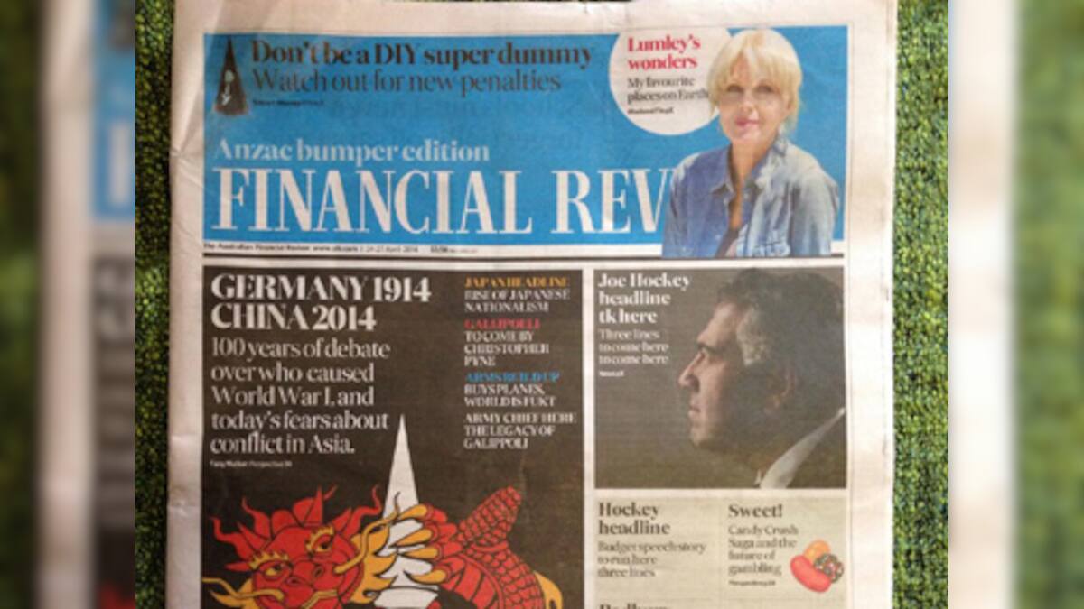 'World is Fukt': Australian newspaper's epic front page fail – Firstpost