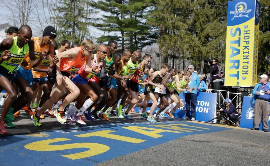 Photos: One year after bombing, thousands run Boston Marathon - Photos ...