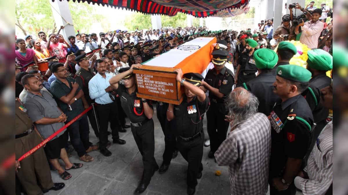 Photos: Major Mukund Varadarajan cremated with full state honours ...