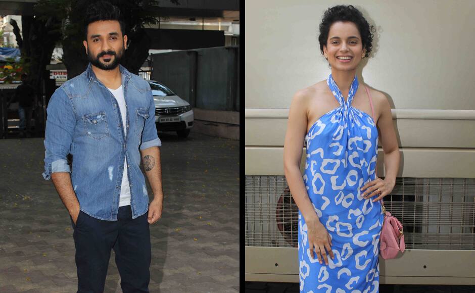 Spotted: Kangana Ranaut, Vir Das at Revolver Rani photo shoot ...