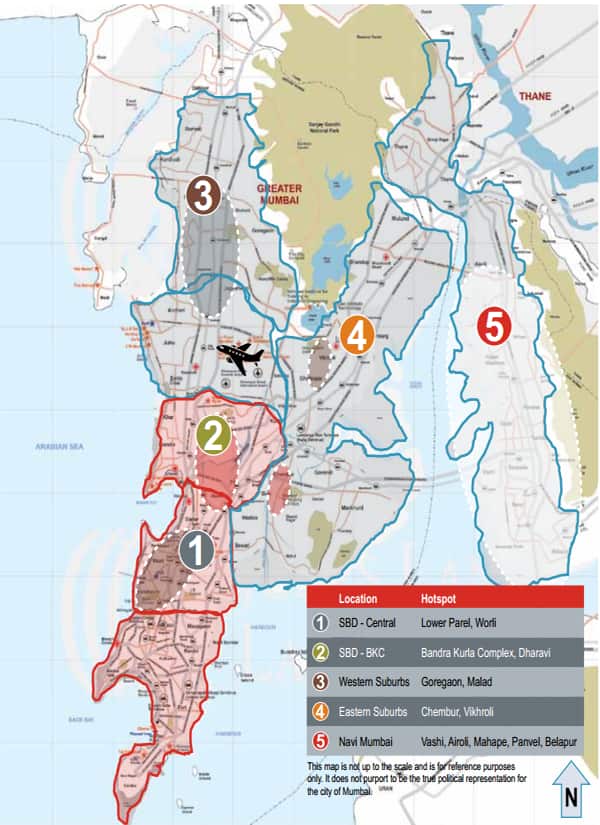 Map: Check out the hotspots in Mumbai's office market – Firstpost