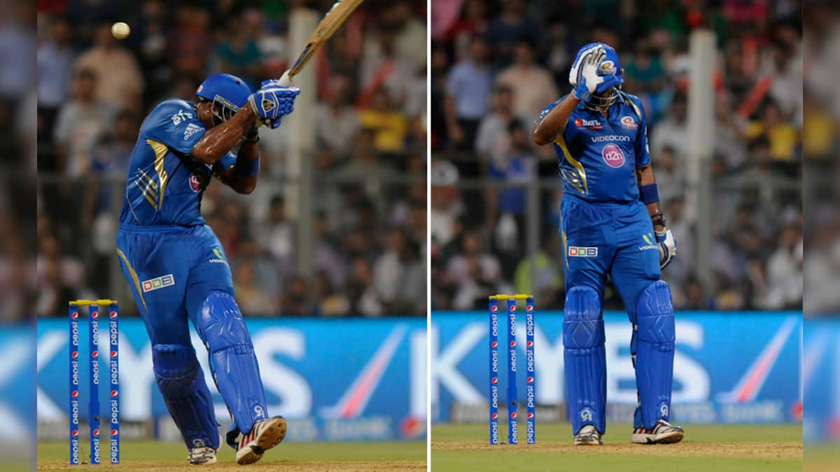 Photos: Kieron Pollard throws bat at Mitchell Starc in first big IPL ...