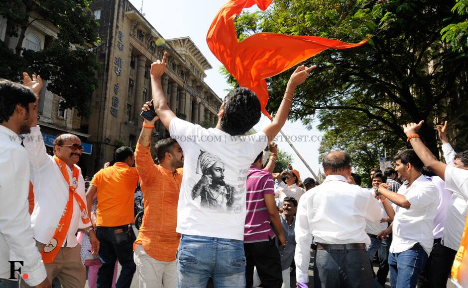 Photos: Shiv Sena candidate Arvind Sawant celebrates his victory ...