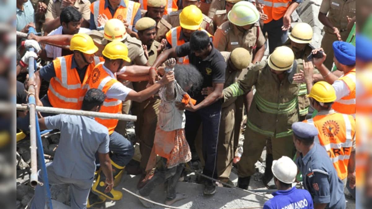 Photos: Death toll rises to 11 in Chennai building collapse, many still ...