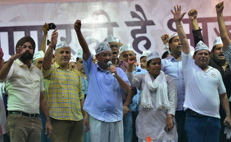 Photo: Kejriwal's rally in Jantar Mantar draws massive crowd - Photos ...
