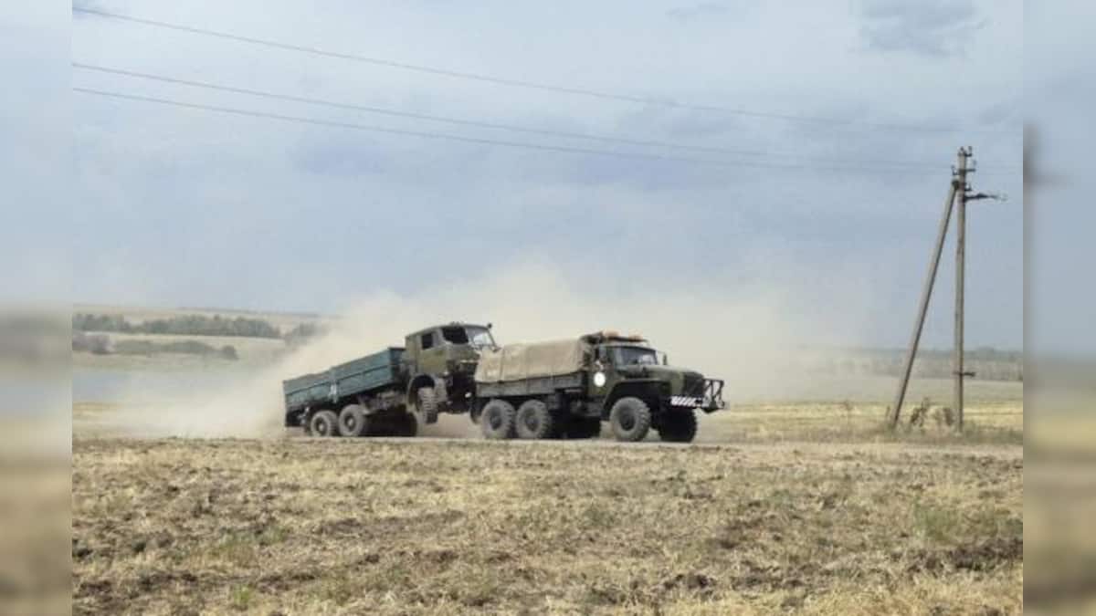 Exclusive - Armoured column seen in south Russia near border with ...