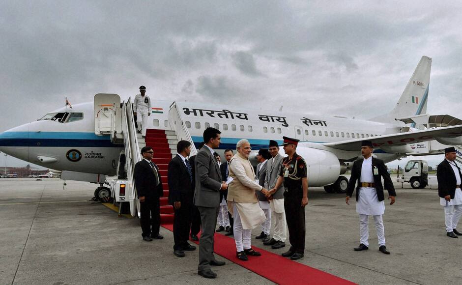 Photos: Prime Minister Narendra Modi gets a grand welcome in Nepal ...