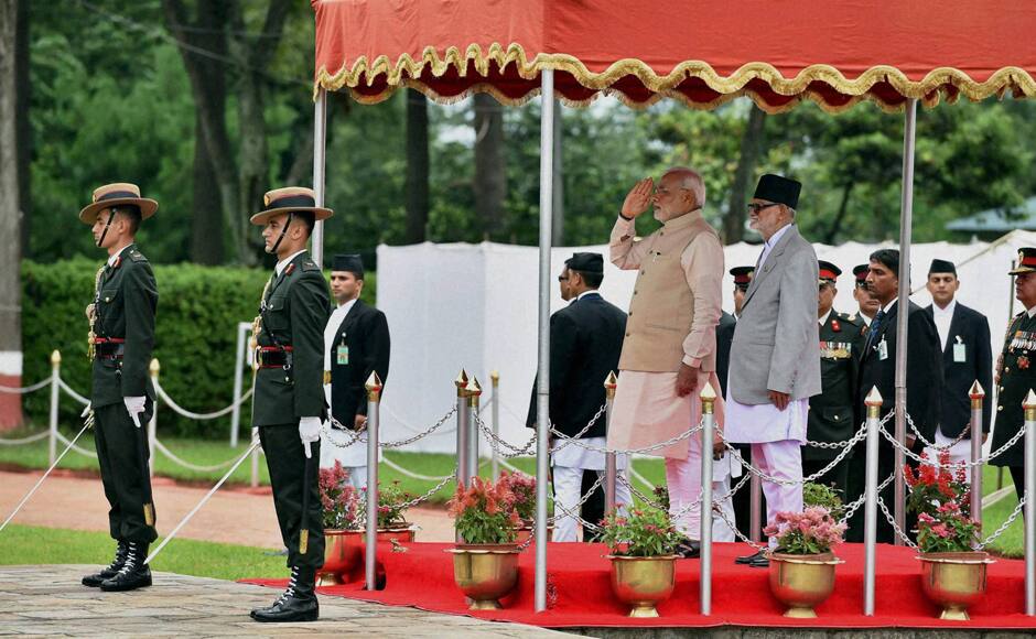 Photos: Prime Minister Narendra Modi gets a grand welcome in Nepal ...