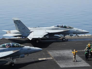 US fighter jets drop bombs on ISIS artillery in Iraq, confirms Pentagon ...